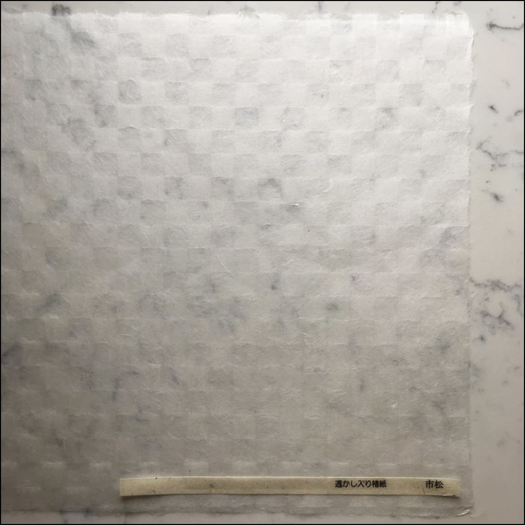 Checkerboard Handmade Watermark Paper White – Japan Stationery